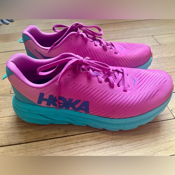 Hoka | Shoes | Hoka Rincon 3 Pink Aqua 85 Womens | Poshmark